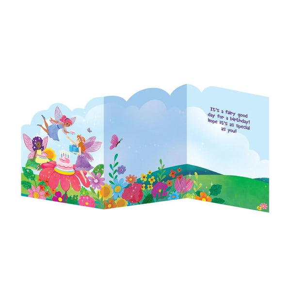 Fairy Garden Party Card Tri- Fold | The Wooden Horse