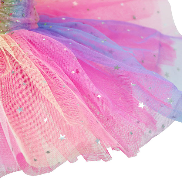 Sparkle Ballet Tutu Size 3/4 Rainbow Ruched | The Wooden Horse