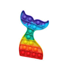 Solid Color Mermaid Tail Pop Fidgets | The Wooden Horse