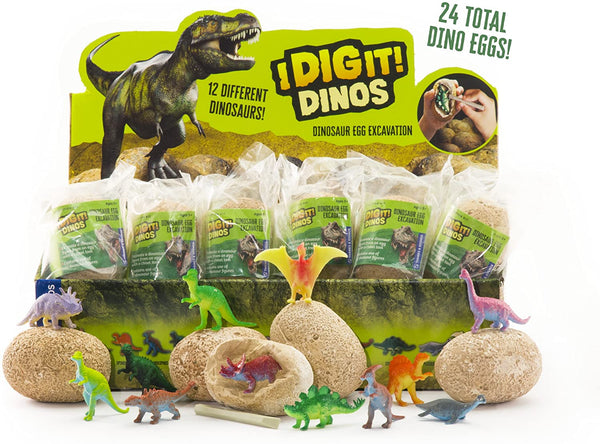 I Dig It! Dino Egg Excavation Kit Asst. | The Wooden Horse